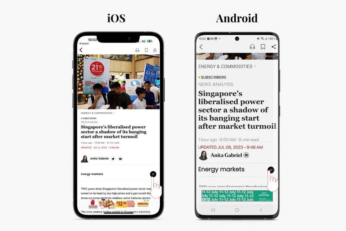 myBT personalisation feature now available on the BT app, Singapore ...