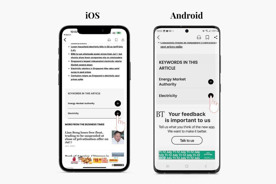myBT personalisation feature now available on the BT app, Singapore ...